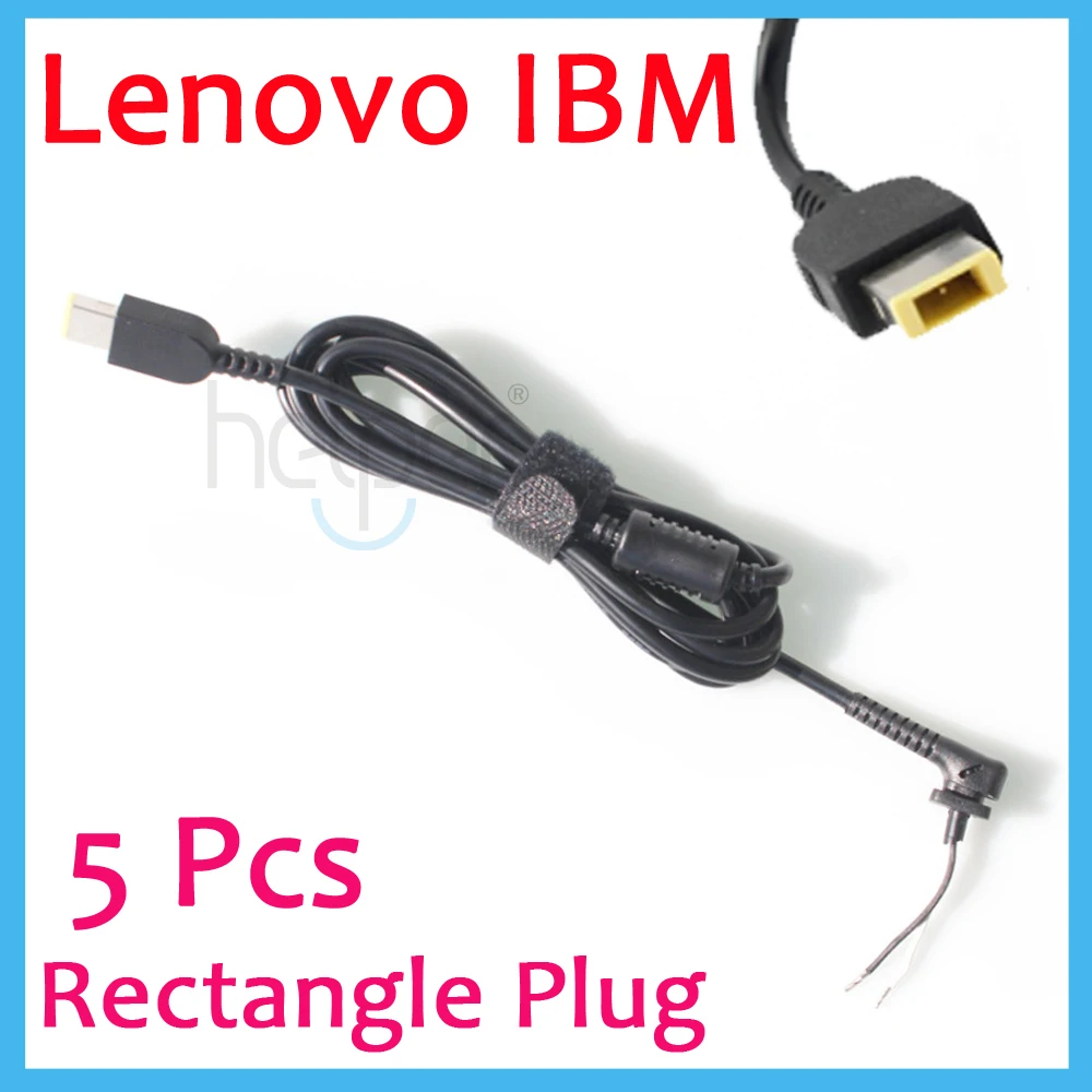 5PCS Rectangle DC Power Charger Plug Cable Connector for IBM/LENOVO ...