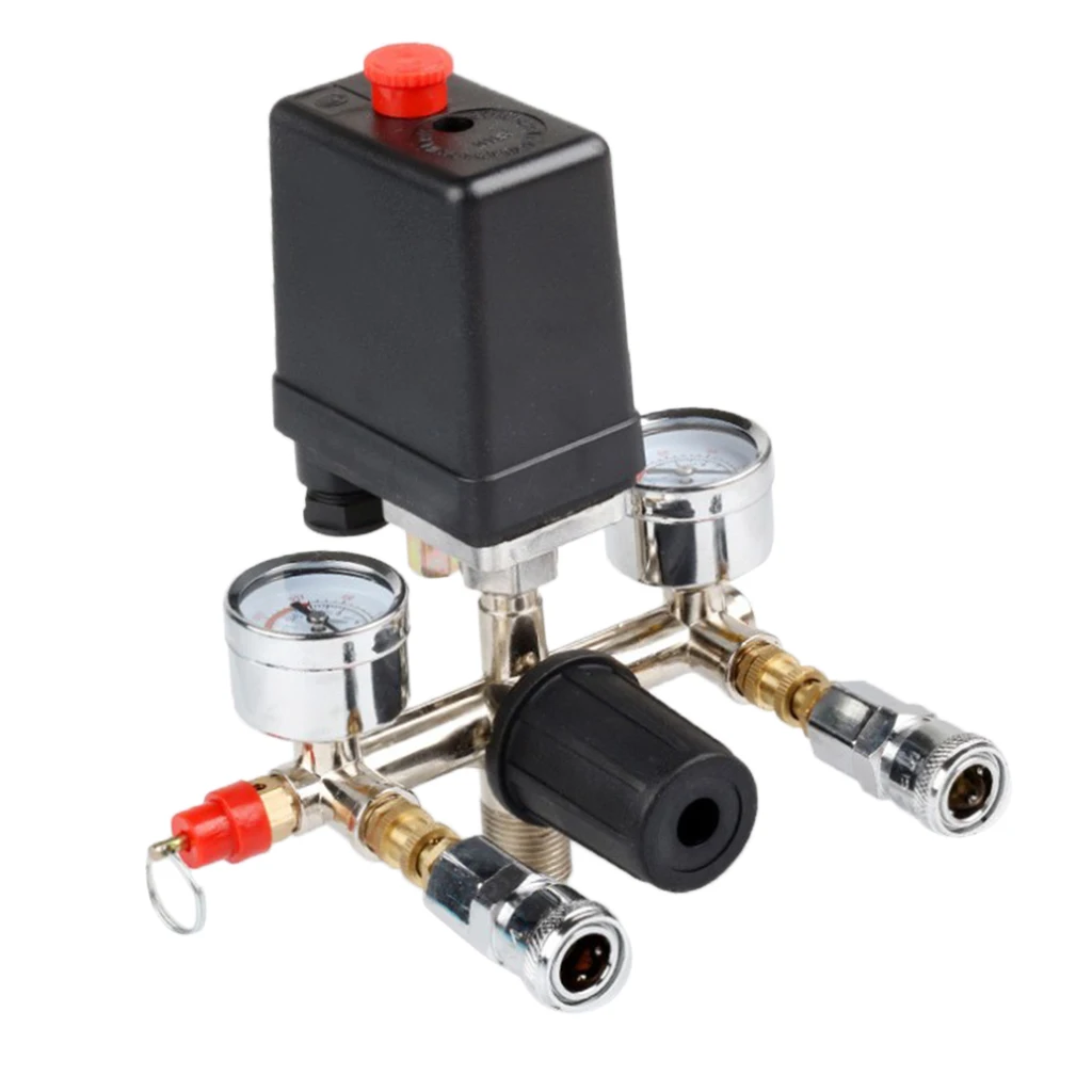 Interruptores de Control de presión de compresor de aire con regulador de presión, conjunto de ...