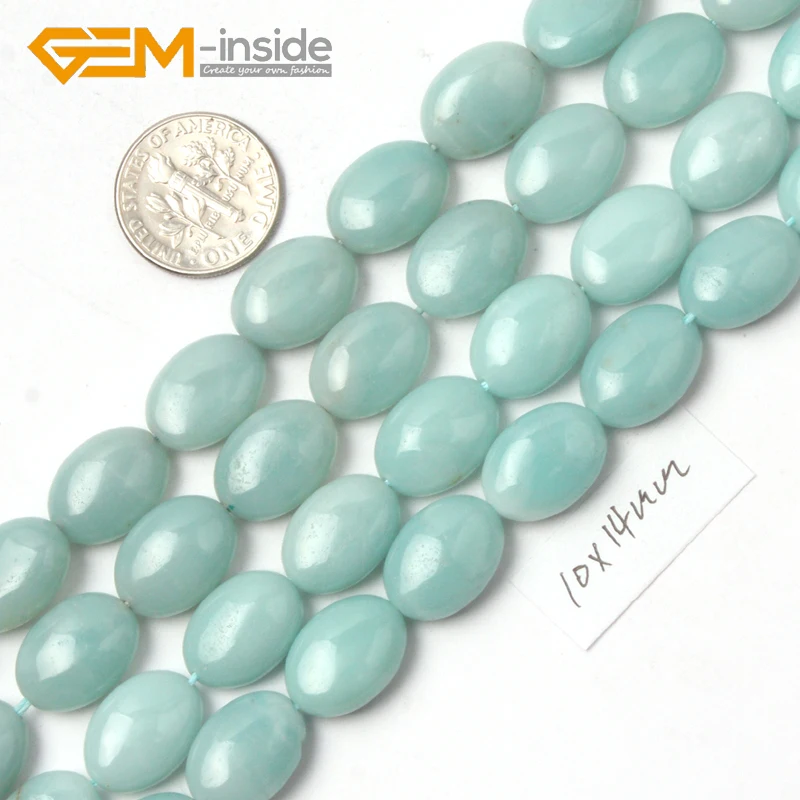 10x14mm 12x16mm Oval Shape Amazonite Stone Natural Stone Beads Diy ...