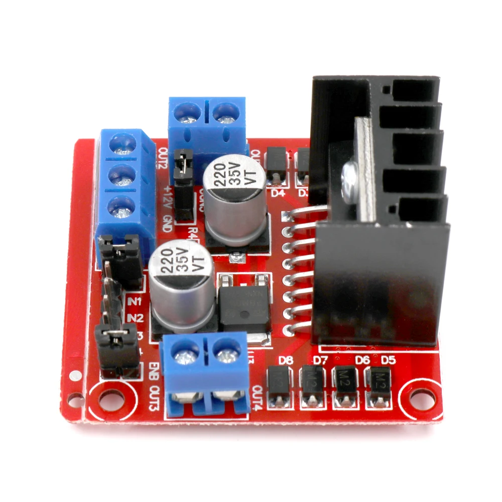 【KAMDSS015】1pcs Dual H Bridge DC Stepper Motor Drive Controller Board Module L298N for Arduino ...