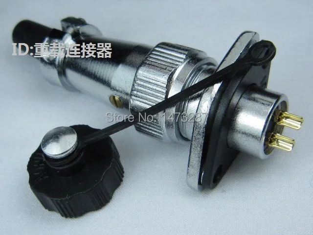 Original Aopulo 3 Pins Oval Flange Aviation Connector Plug+Socket Dia ...