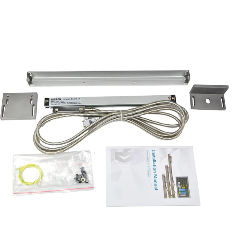 FREE SHIPPING DITRON 1 pcs Linear Scale 1um 50-300mm slim Optical ...