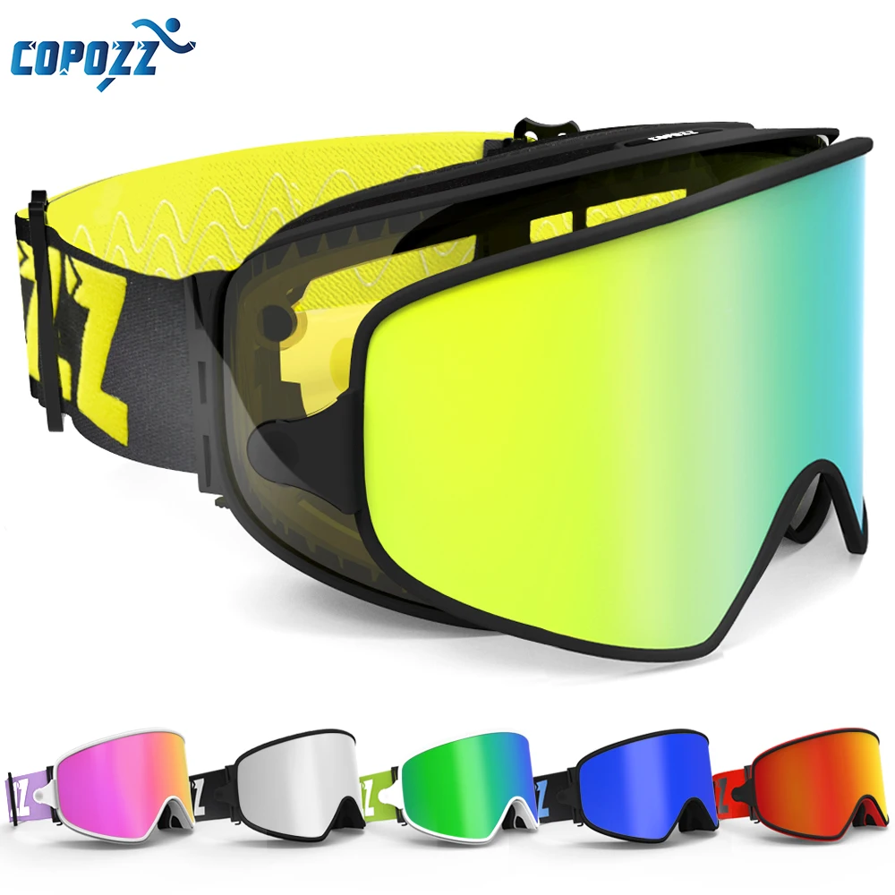 Hongdak Ski Goggles COPOZZ New Men Magnetic Ski Goggles Adult Anti-fog ...