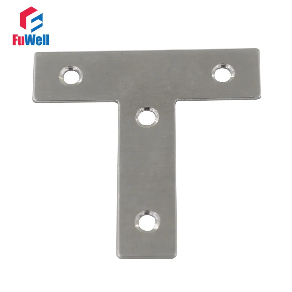 10pcs-60mm-x-60mm-T-Type-Bracket-Stainless-Steel-1mm-Thickness-Mending ...