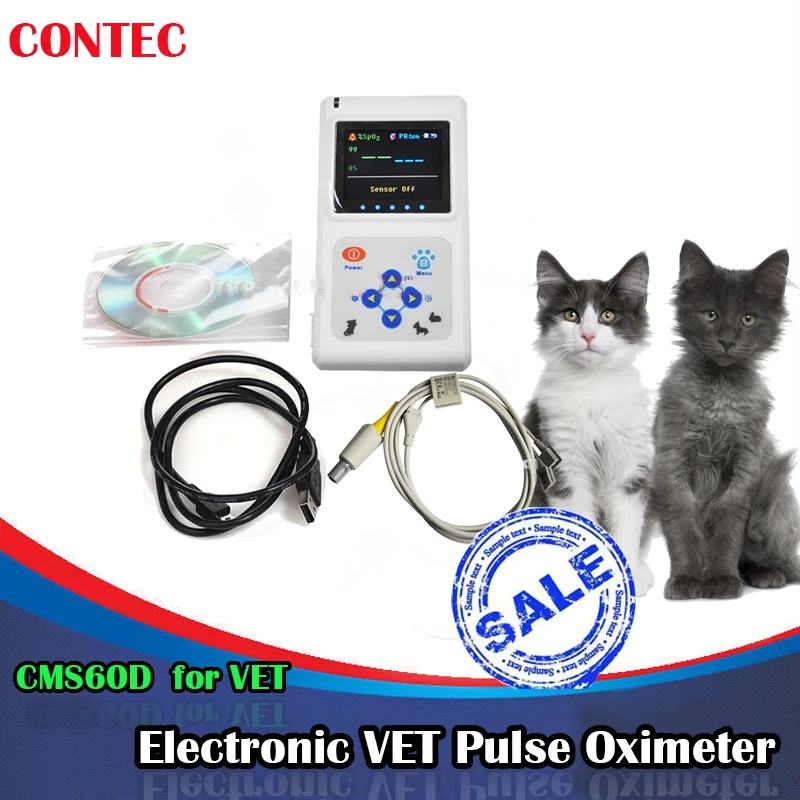 CONTEC CE Veterinary CMS60D VET Hand held Pulse Oximeter With Vet Probe ... CONTEC CE Veterinary CMS60D VET Hand held Pulse Oximeter With Vet Probe ...
