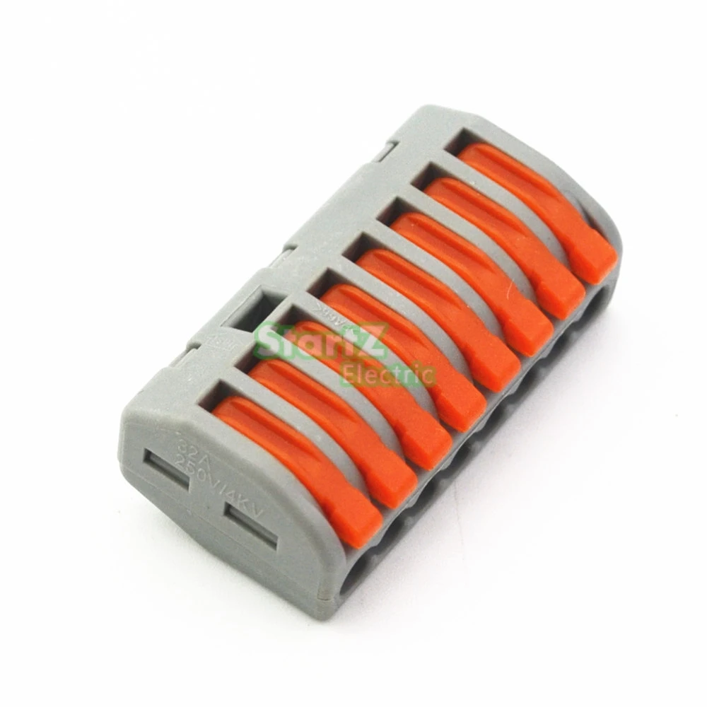 20Pcs PCT 218 Universal Compact Wire Wiring Connector Connectors 8 pin ...