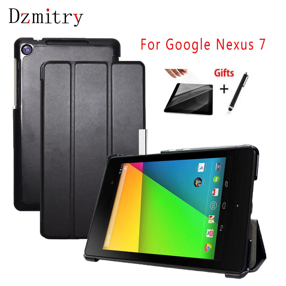 Capa dobrável ultrafina de couro pu para google nexus7 2013, capa ...