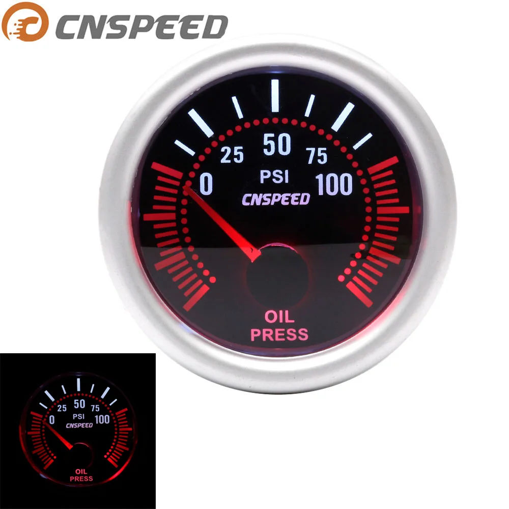 Indicador de presión de aceite Universal para coche, medidor de presión de aceite con Sensor 1 ...