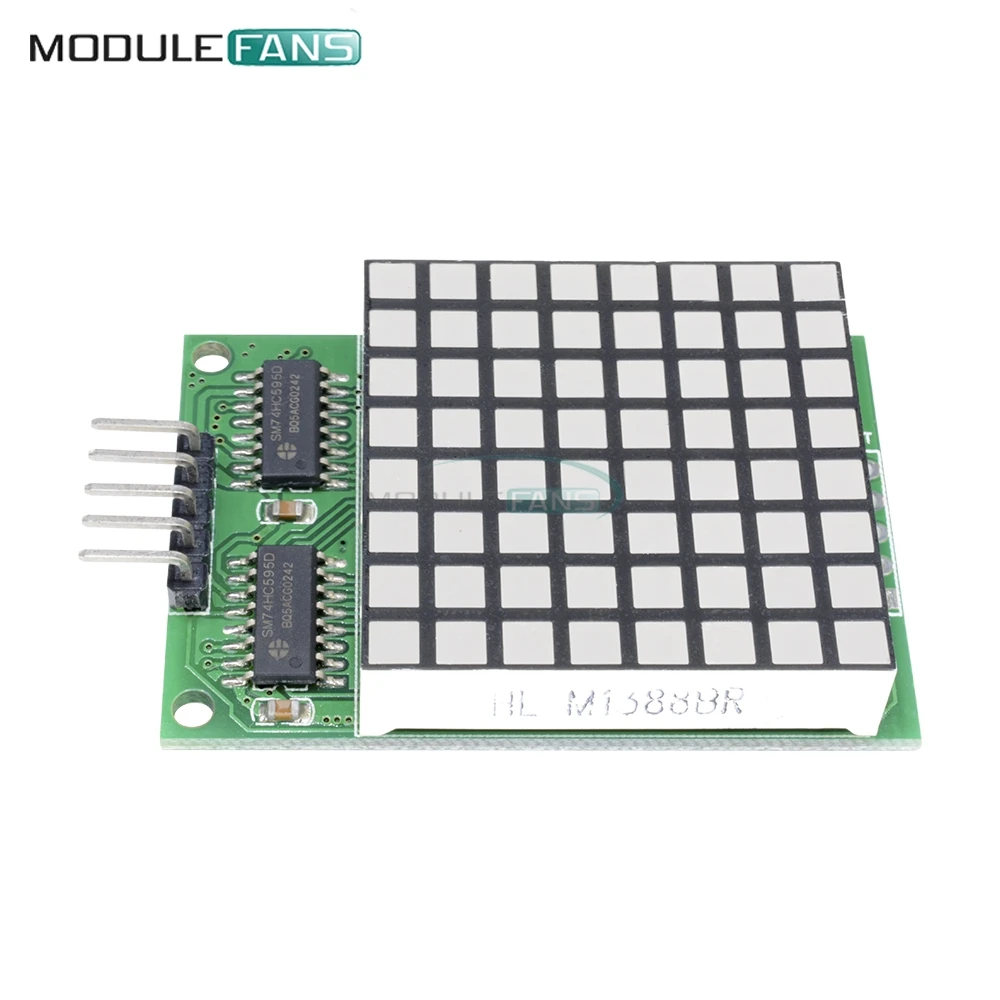 8x8 8*8 8 X 8 Square Matrix Red LED Display Dot 74hc595 Drive Driver ...