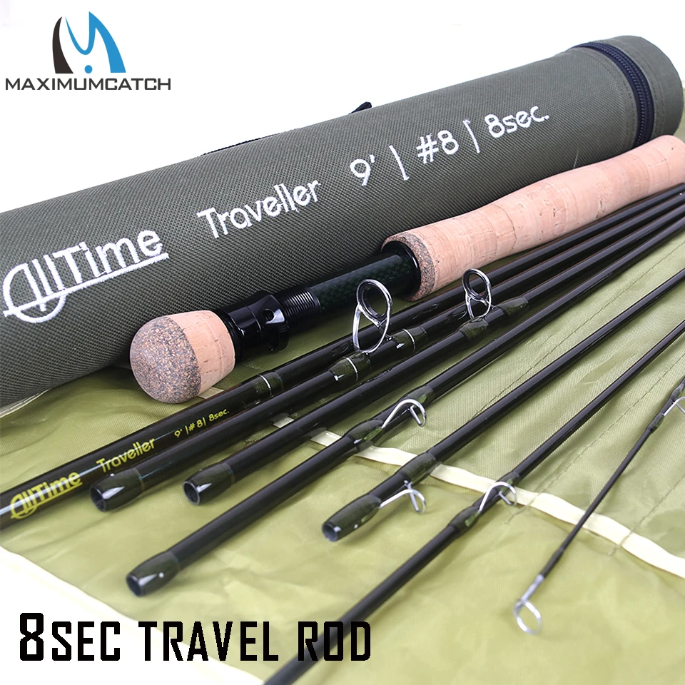 Maximumcatch-Portable-8-Section-Travel-Fly-Fishing-Rod-2-7M-Carbon ...