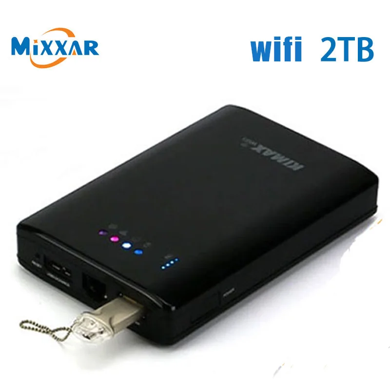 Wifi HDD 2 TB 1 TB SATA USB3.0 HDD disco duro externo wireless router ...