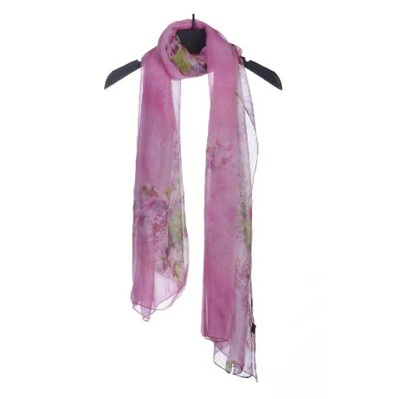 Hansile 2016 mujeres de color rosa de moda de impresión bufanda larga ...