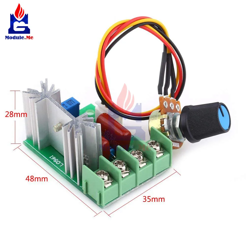 AC 220V 2000W SCR Voltage Regulator Transformer Module with ...