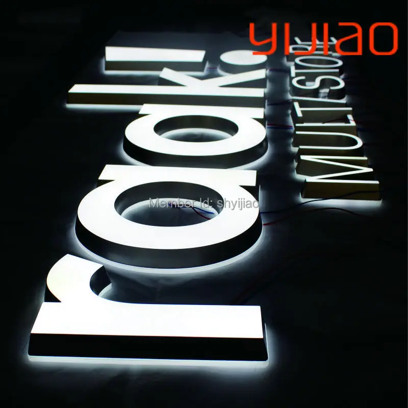 Front and back sides plastic sign board small letters sign|letter board ...