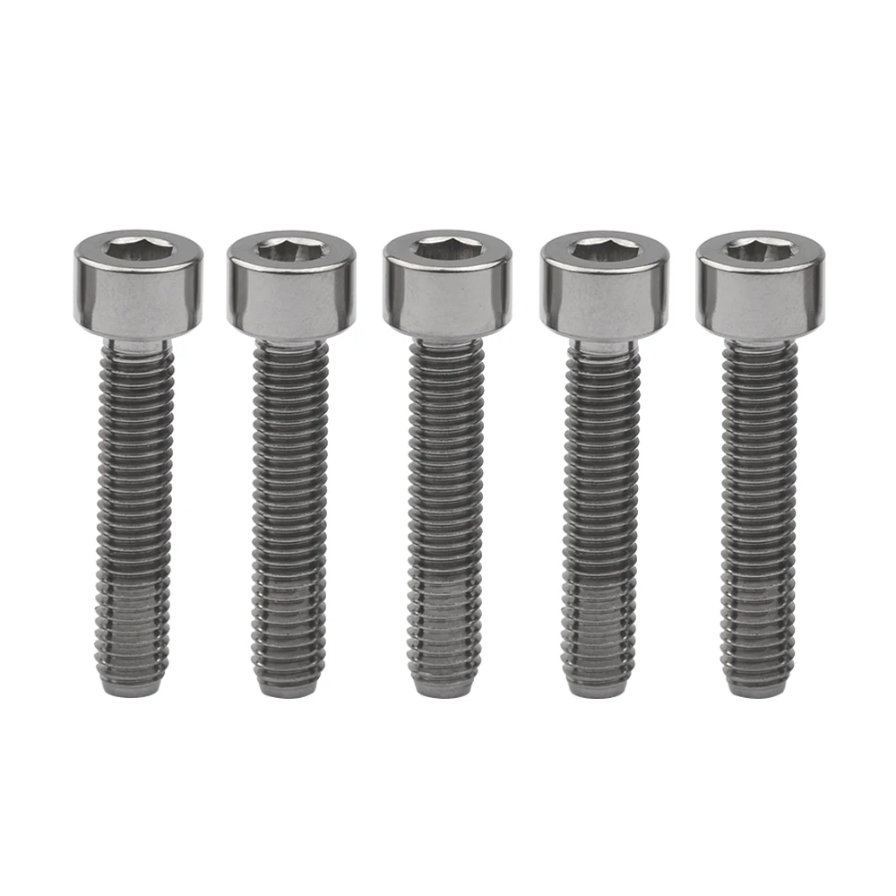5pcs lot M5 X 25mm Ti Titanium Bolts Screws Bolt For Bike Headset M5 5pcs lot M5 X 25mm Ti Titanium Bolts Screws Bolt For Bike Headset M5