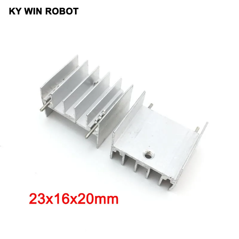 10pcs-white-Aluminium-TO-220-23x16x20mm-Heatsink-TO-220-Heat-Sink ...