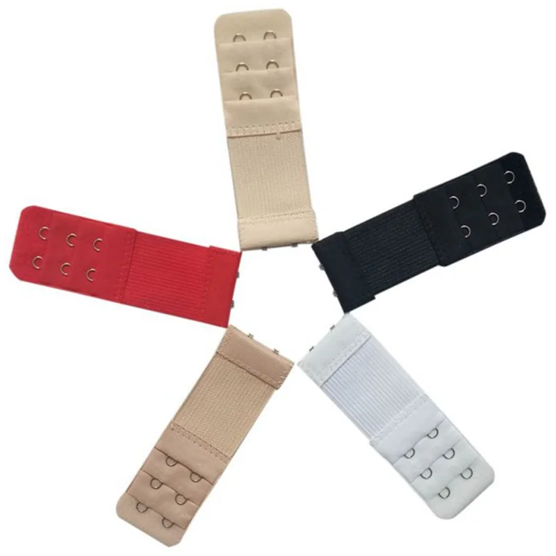 6pcs Bra Extender 2 Hook Strap Extension 3 Row Women Bra Clasp Extender Soft Bra Extension Strap