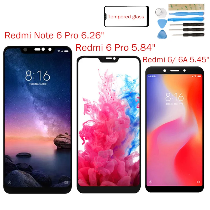 For Xiaomi Redmi 6 Pro/ Note 6 Pro Lcd Display Screen Touch Digitizer ...