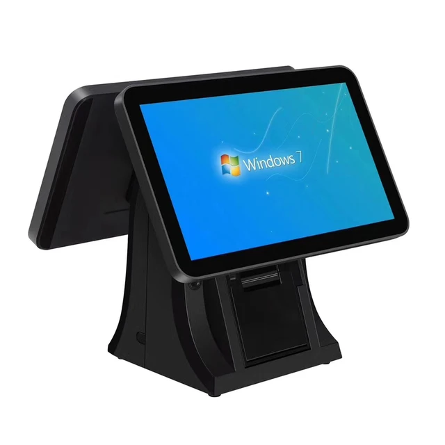 Newest 15inch Dual Screen POS Touch Cash Register System with I5 for ...