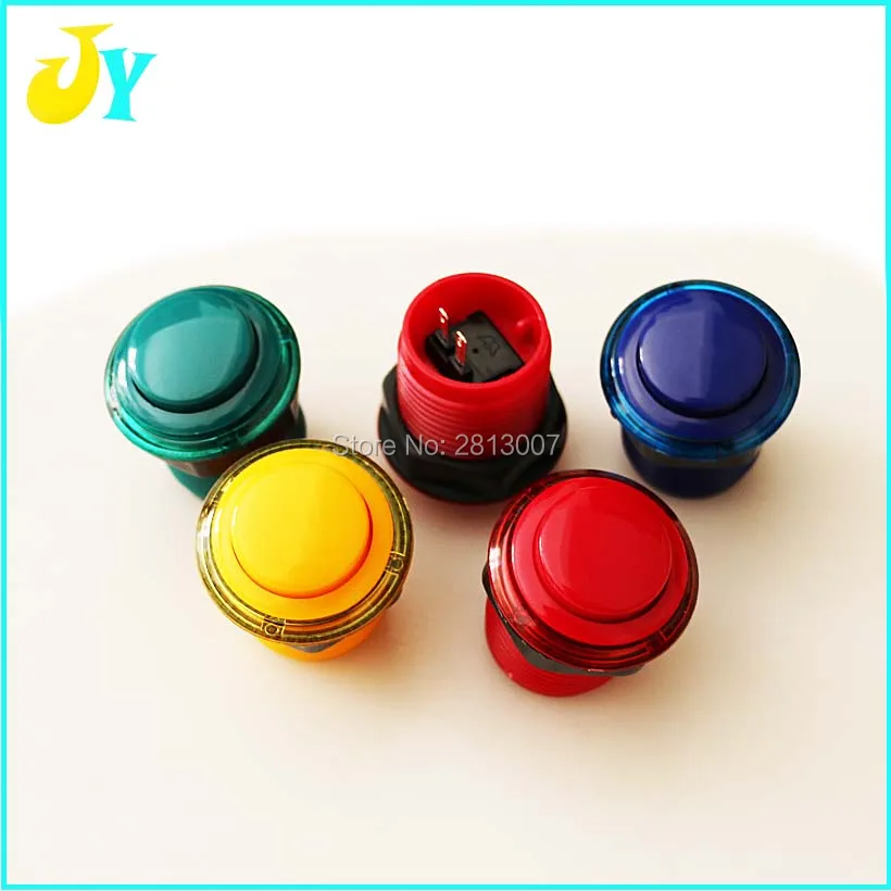 10pcs/lot 28mm Arcade Push Button Double Color Arcade Start Push Button ...