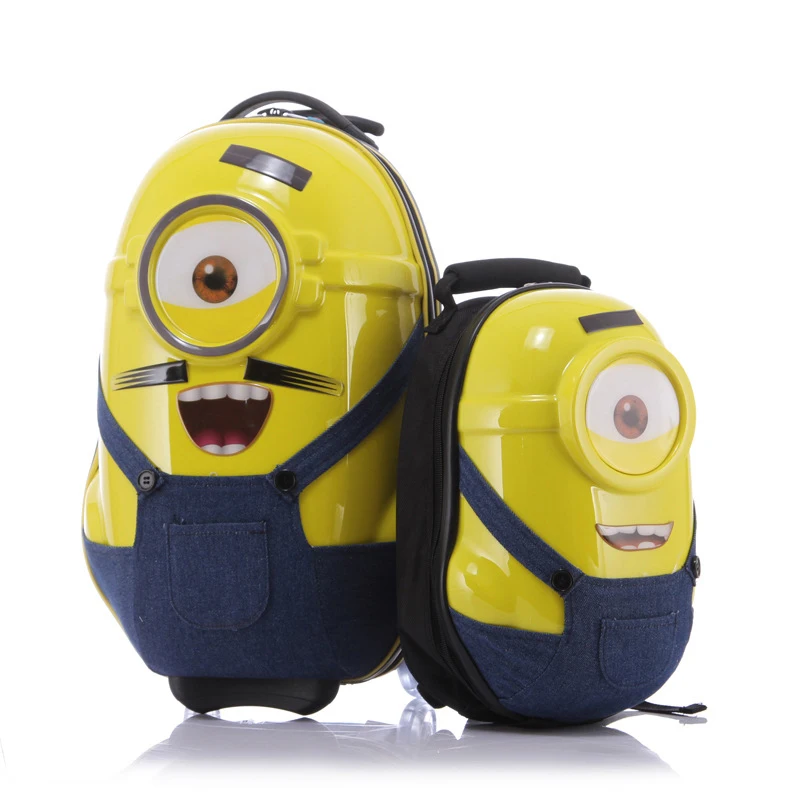 2PCS/Set hot gift kids travel Child luggage children trolley,Cartoon 3D ...