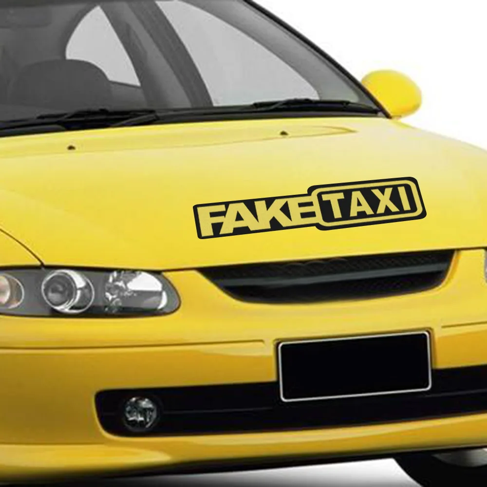 FAKE TAXI Funny Car Stickers and Decals Auto Decoration Car-styling ...