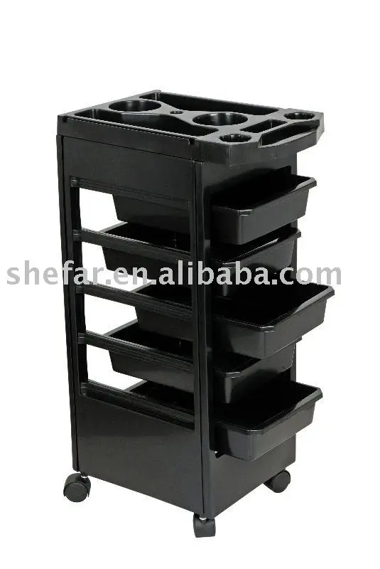 PROFESSIONAL BEAUTY SALON USE BLACK TROLLEY-in Salon Trolley from ...