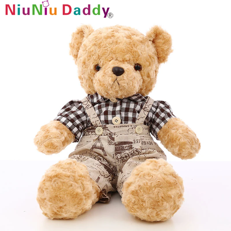 Niuniu Daddy Retro Teddy Bear American Bear Couple Bears Plush Stuffed ...
