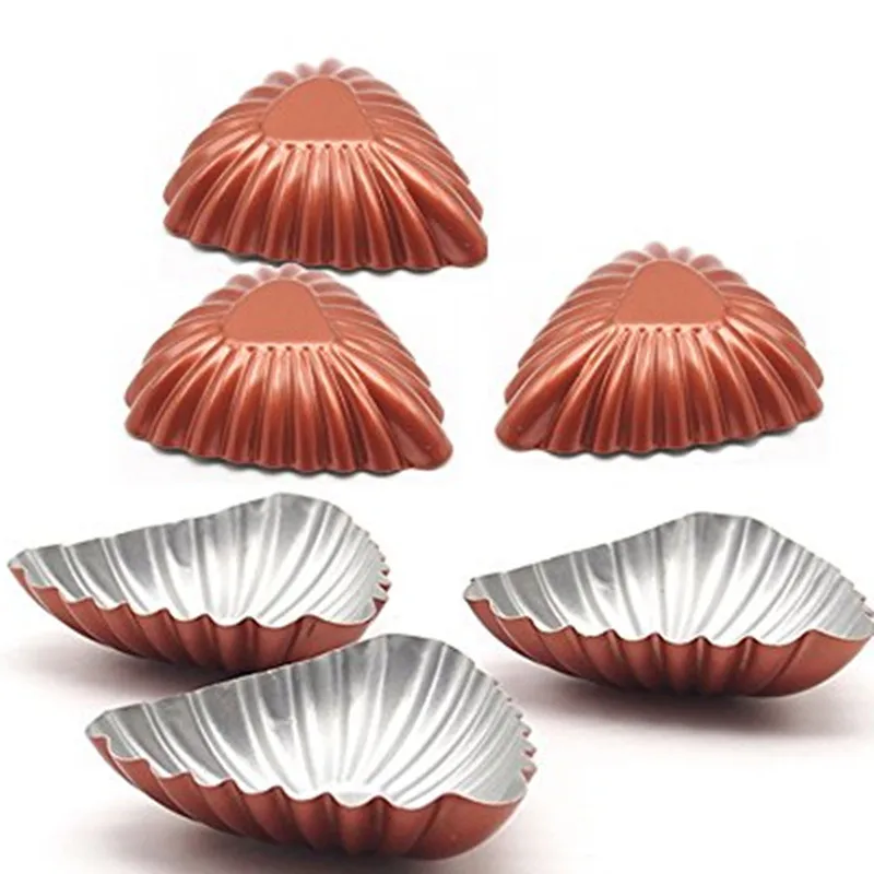 50pcs Non Stick Carbon Steel 3 Inch Shell Molds Mini Tart Pans Quiche Pan In Cake Molds From