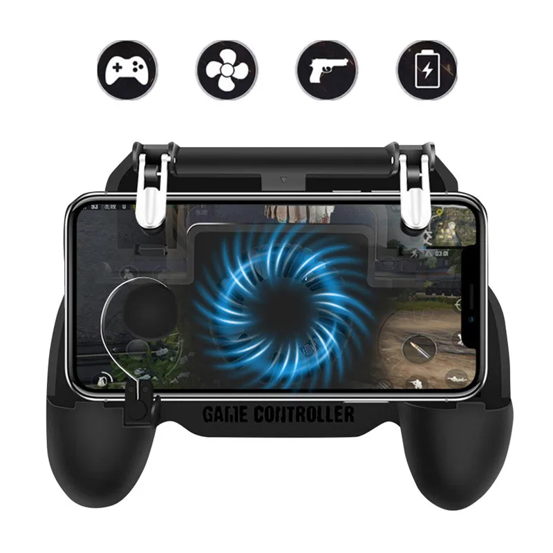 SP+ 2000mAh Power Bank Cooling Fan Gamepad Joystick Hand Grip for PUBG ...