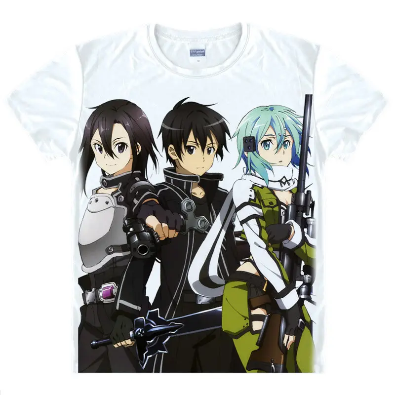 Sword-Art-Online-SAO-T-Shirt-Asuna-Yuuki-Shirt-Cool-t-shirts-Anime ...
