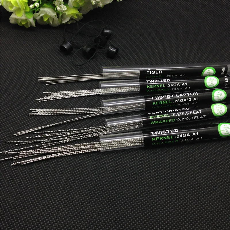 50pcs-lot-118mm-Flat-Twisted-Fused-Clapton-Hive-Clapton-Alien-Mix ...