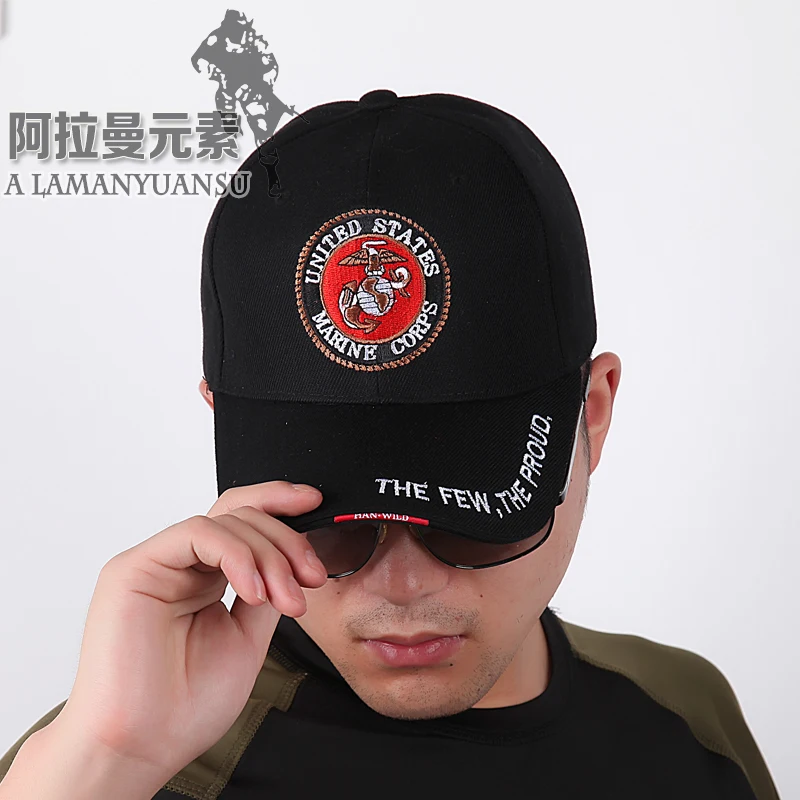 Mens-United-States-Marine-Corps-Navy-Tactical-Cap-Black-Bone-Military ...