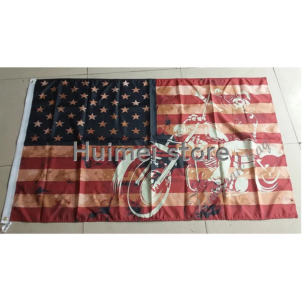 motorcycle flag 3x5ft custom club banner flags-in Flags, Banners ...