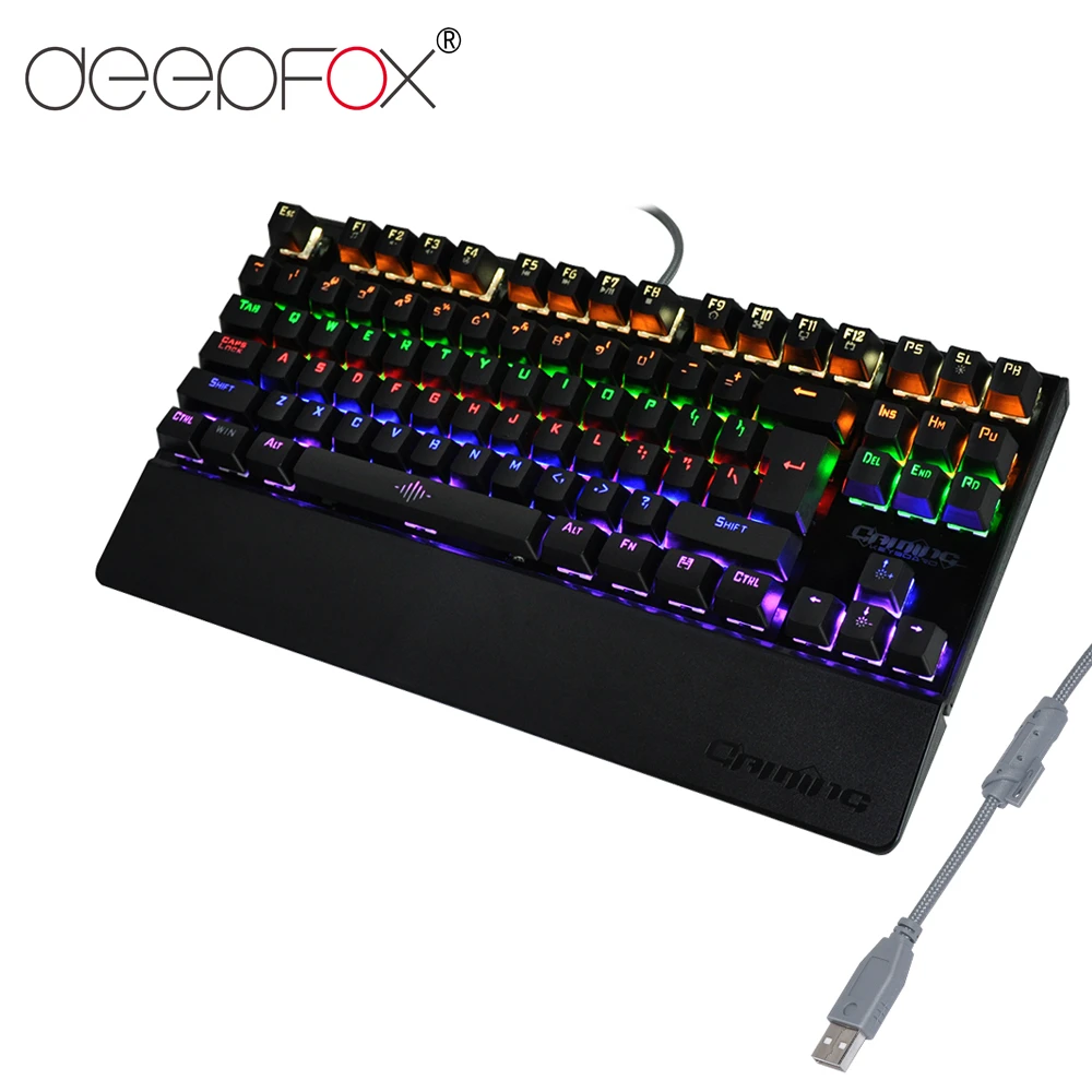 Deepfox Mechanical Gaming Keyboard 87 Keys Blue Switch Illuminate Backlight Backlit Anti ...