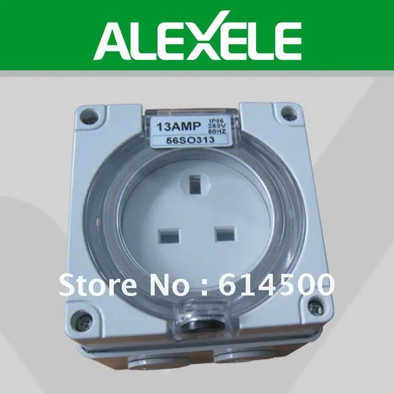 Copy Clipsal UK Standard 56SO313 Single Phase IP66 3 Flat Pin 250V 13A ...