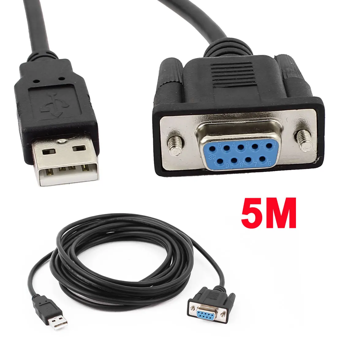 UXCELL 16Ft Vigor Vh Vb Series Plc Programming Cable Mwpc 500 Usb 2.0 ...