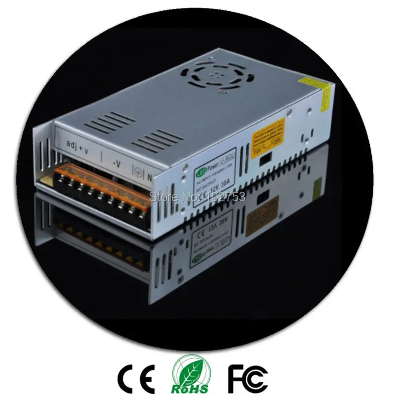 Free shipping Metal case type 13.8v 30 amp power supply 30A 400W SMPS ...