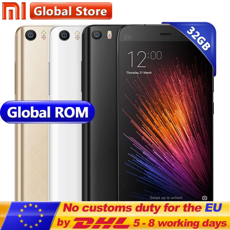 Aliexpress.com : Buy Original Xiaomi Mi5 M5 Mi 5 3GB RAM 32GB ROM Cell ...