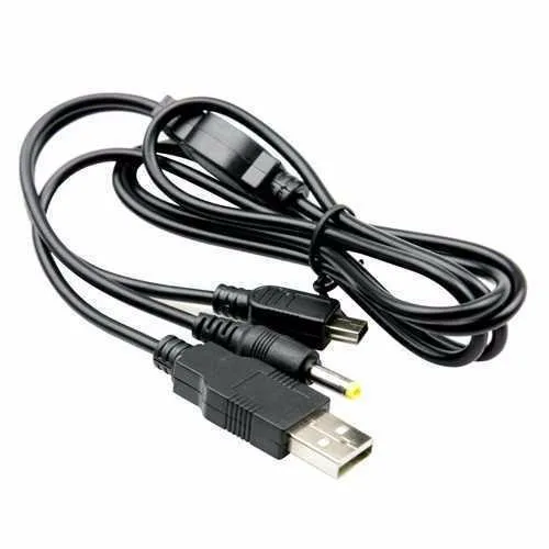 2 in 1 USB Data Transfer Charger Charging Cable Lead Cord for PSP 1000 ...