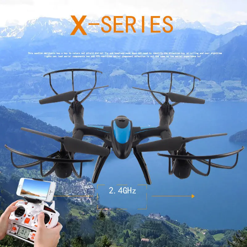 Professional Camera drone X500 2.4G 4CH FPV rc quadcopter with camera ...