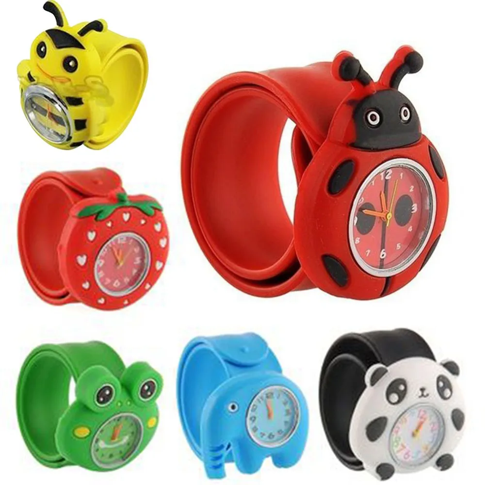 Children's Cartoon Watch Cute Animal Fruit Kids Silicone Patted Watch ...