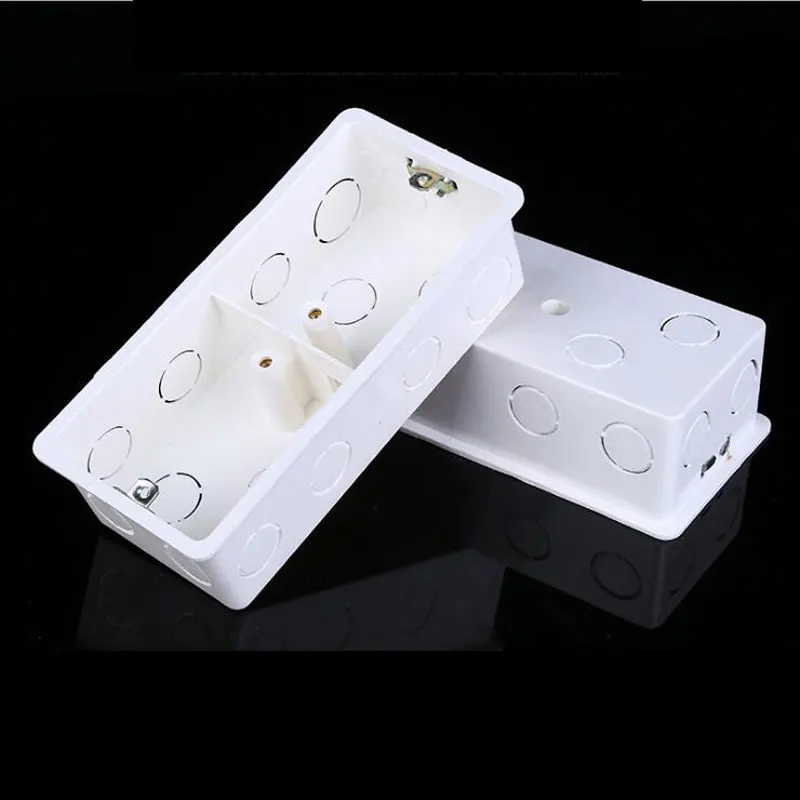 PVC-Flame-retardant-Double-Line-Box-17-8-4-5CM-Switch-Socket-Cassette ...