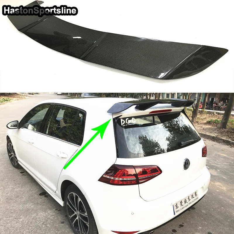For Volkswagen VW Golf 7 VII MK7 GTI R Carbon Fiber Rear Roof Lip ...