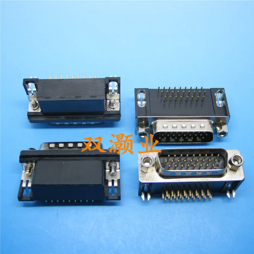 Aliexpress.com : Buy 5PCS DB26 26 Pin D Sub Male Connector 90 Degree ...