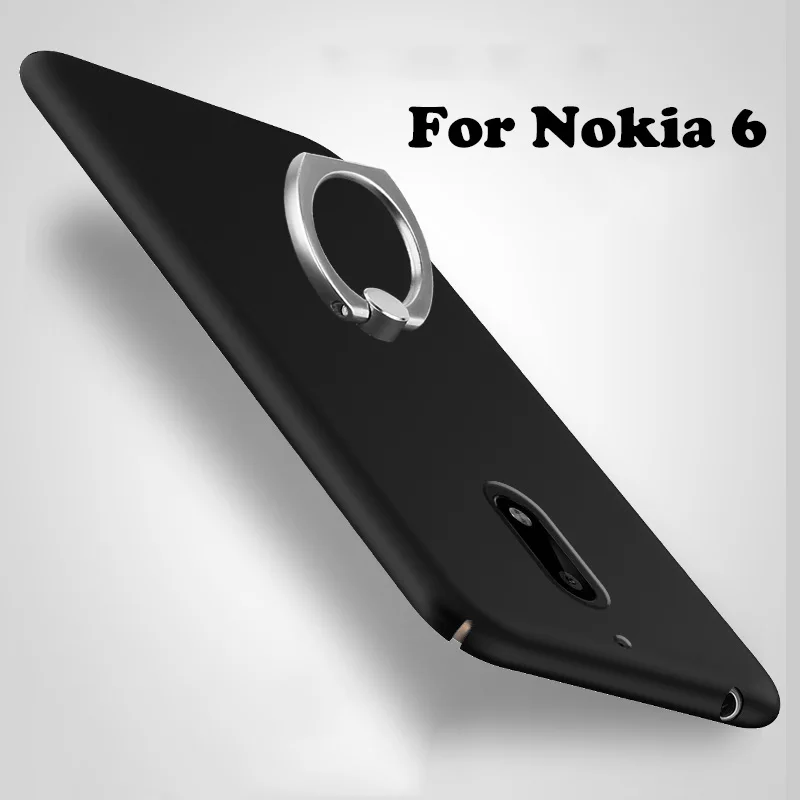 Para Nokia 6 caso, jiban anillo soporte PC duro todo incluido caso de ...
