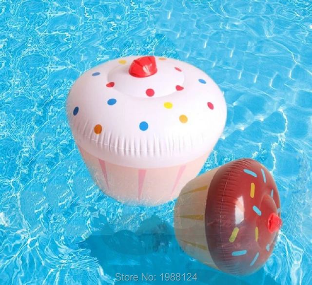 Beach Ball Cupcakes