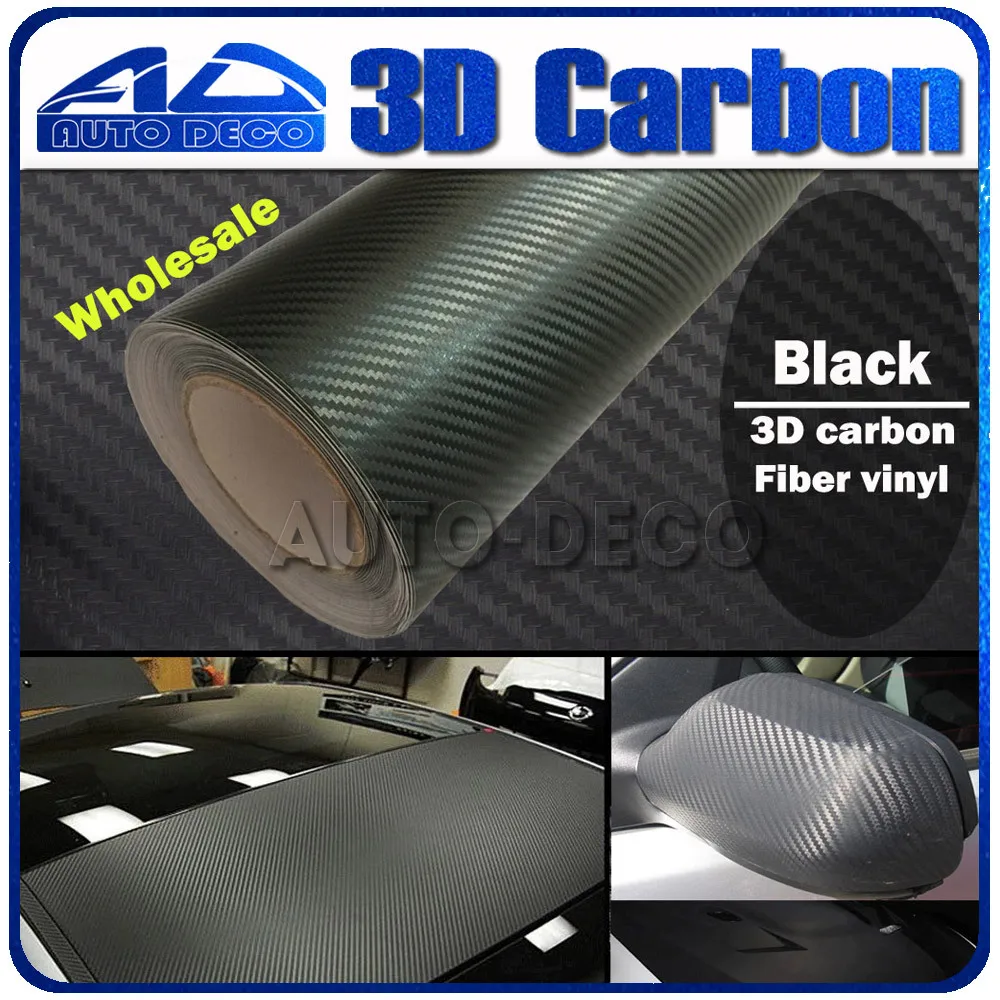 Car 3d Carbon Fiber Vinyl Sticker Auto Decoration car wrapping film ...