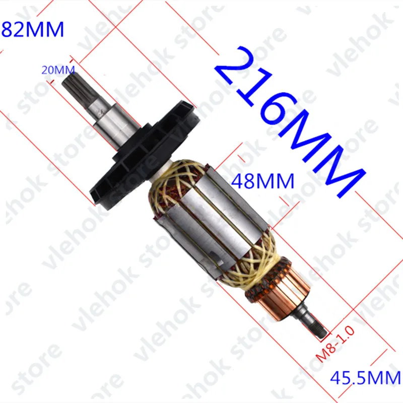 Rotor de armadura AC 220 240V, reemplazo para BOSCH GBH 8 45D GBH 8 45 ...