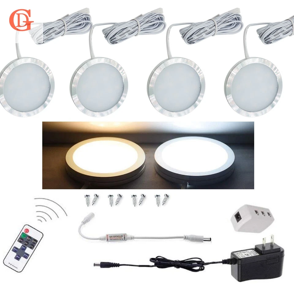 4pcs-per-set-of-Dimmable-12V-2-5W-LED-Under-Cabinet-Lighting-Wireless ...